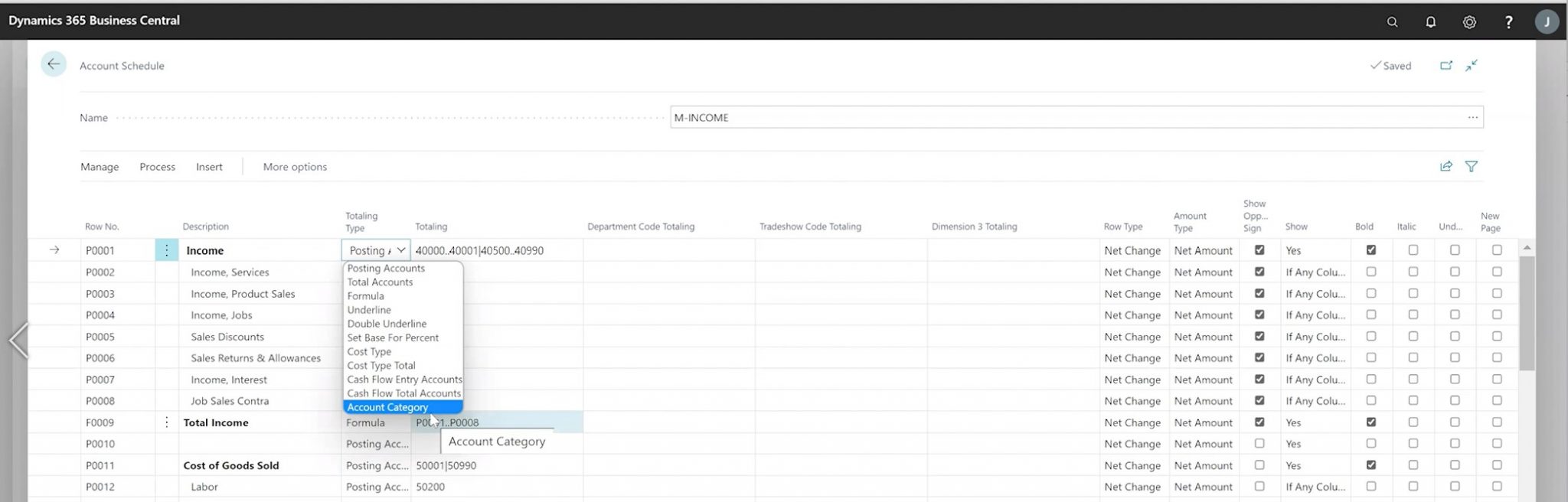 New Features in Business Central April 2022 Release: Account Schedules