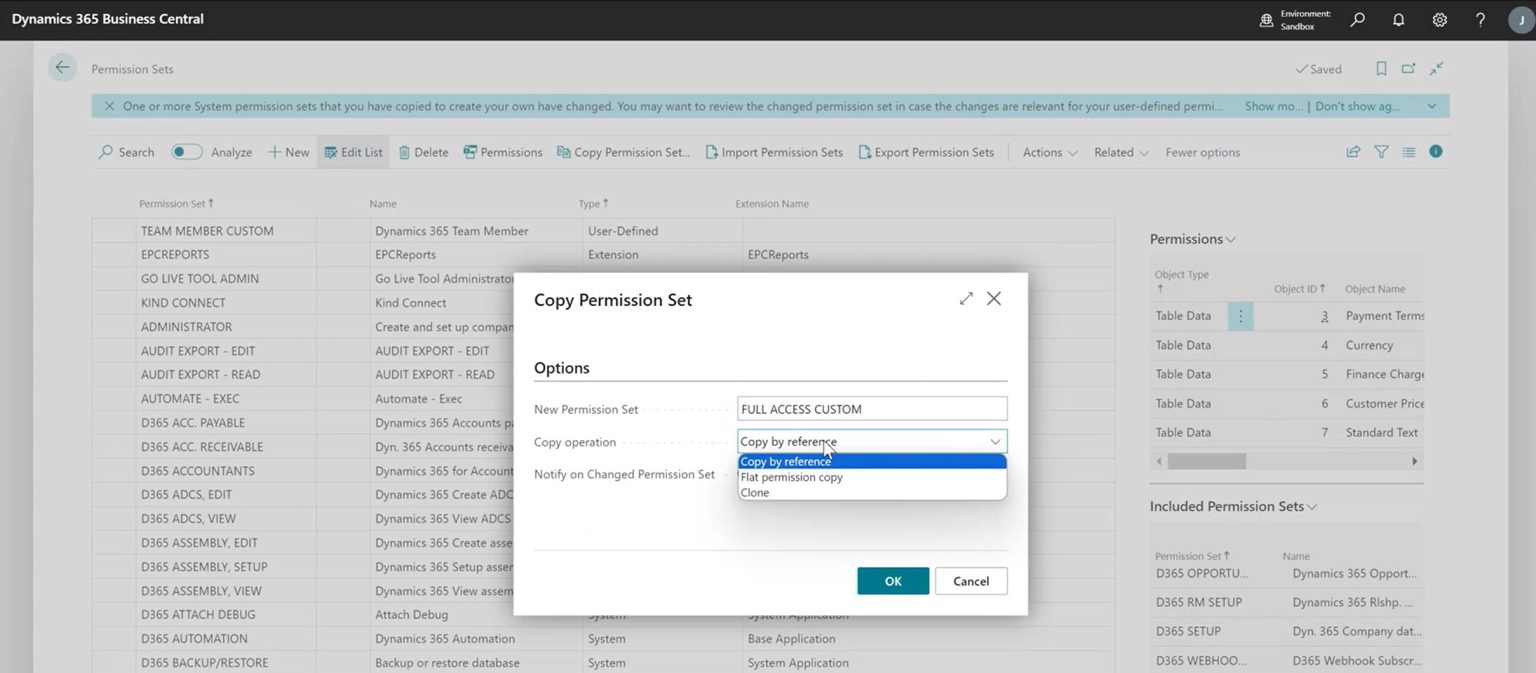 Permission Sets in Microsoft Dynamics 365 Business Central | Tensoft